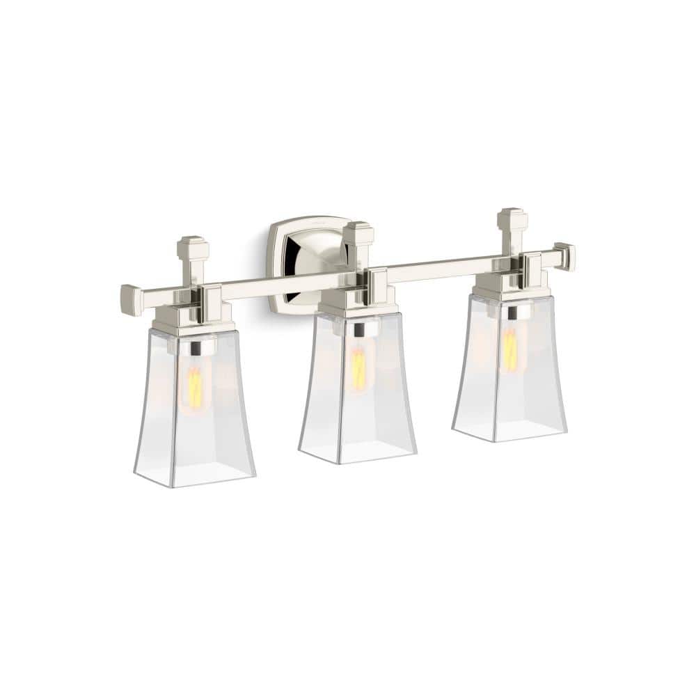 KOHLER Riff 3-Light Polished Nickel Wall Sconce 31757-SC03-SNL - The ...