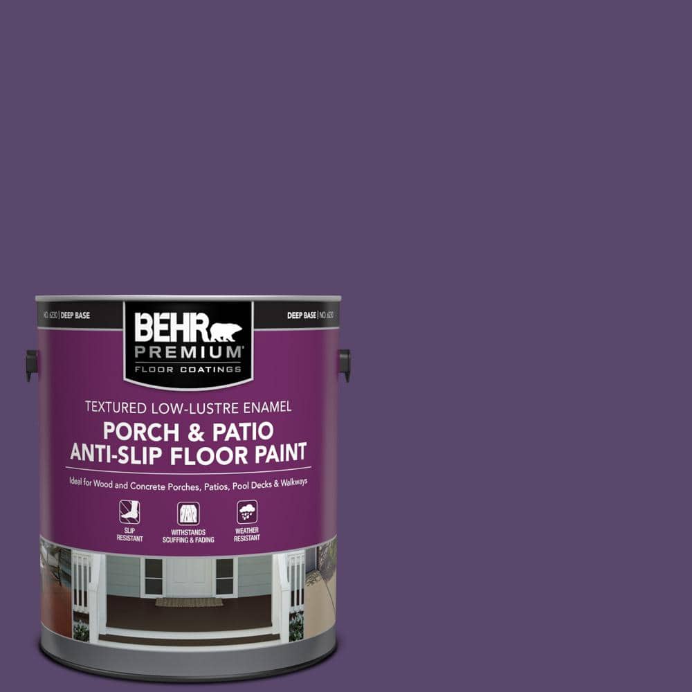 BEHR PREMIUM 1 gal. #P570-7 Proper Purple Textured Low-Lustre Enamel ...