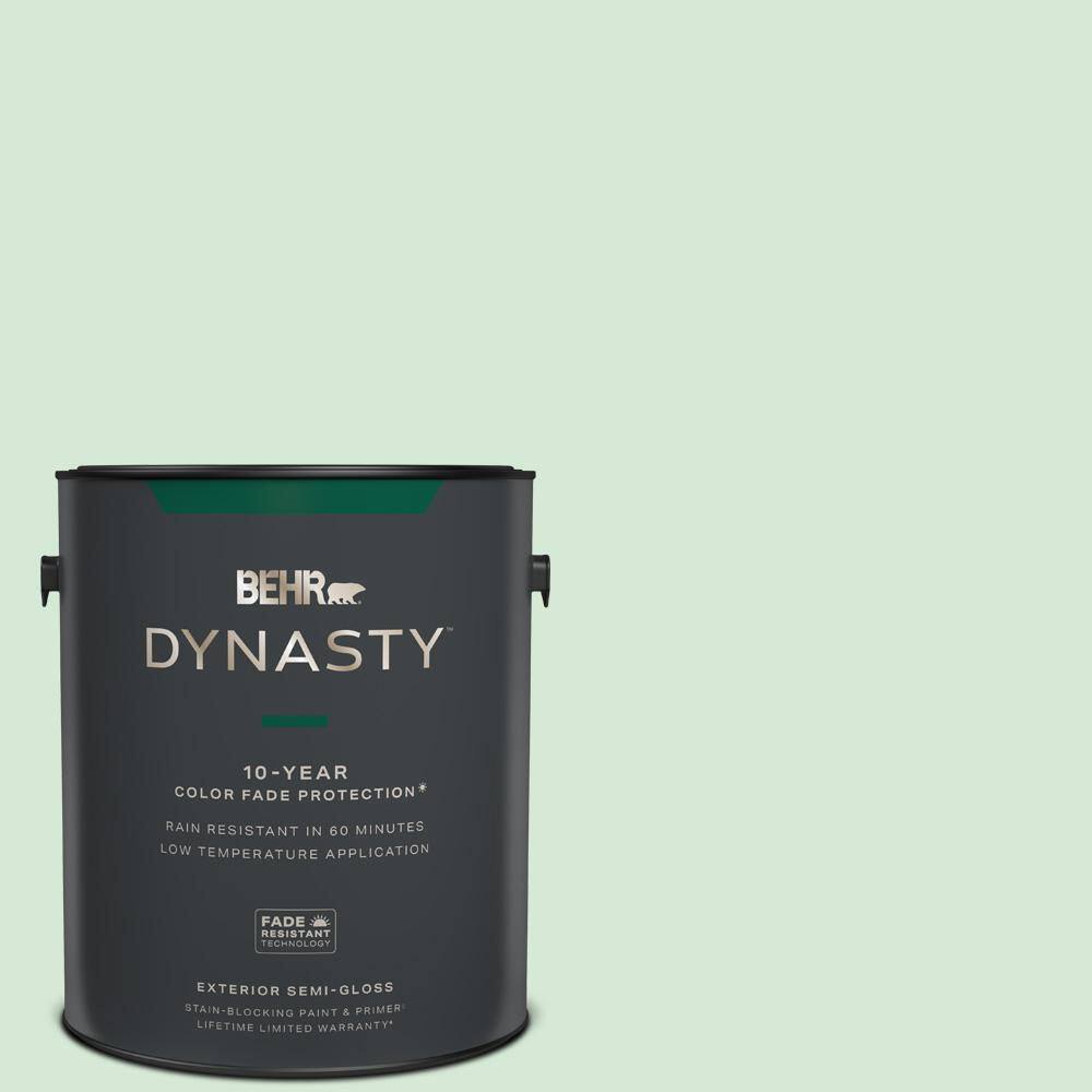 BEHR DYNASTY 1 gal. #M410-1 Jade Mist Semi-Gloss Exterior Stain ...