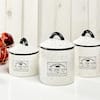 American Atelier 3-Piece Farm Fresh Ceramic Canister Set with Ceramic ...