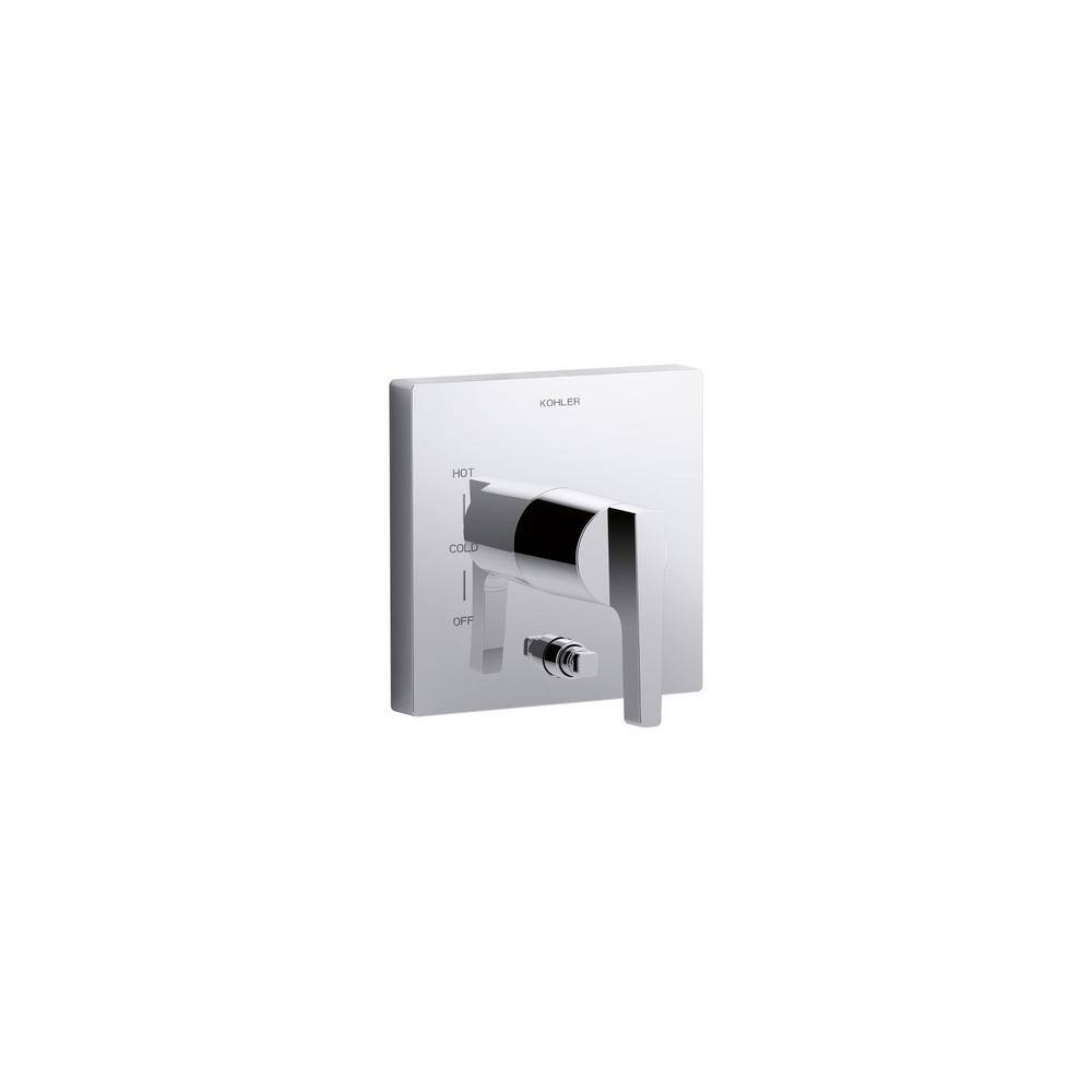 KOHLER Honesty 1-Handle Valve Push-Button Diverter and Lever Handle for ...