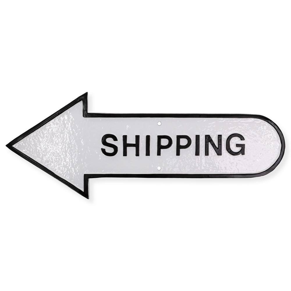 Montague Metal Products 6 in. x 15.5 in. Left Arrow Shipping Statement ...