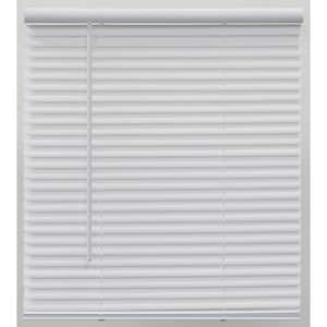 Champion Pre-Cut 28 in. W x 72 in. L White Cordless Light Filtering ...