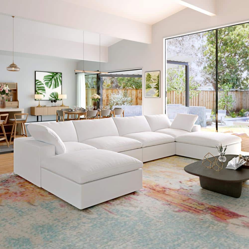 White sectional near me store
