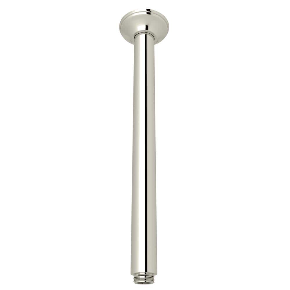 ROHL 12.625 in. Shower Arm, Polished Nickel 1505/12PN - The Home Depot