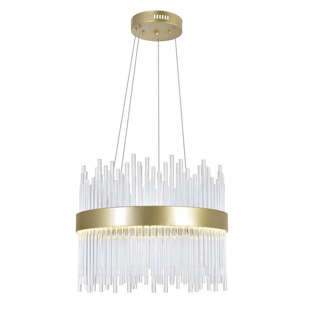 CWI Lighting Genevieve LED Chandelier With Medallion Gold Finish ...