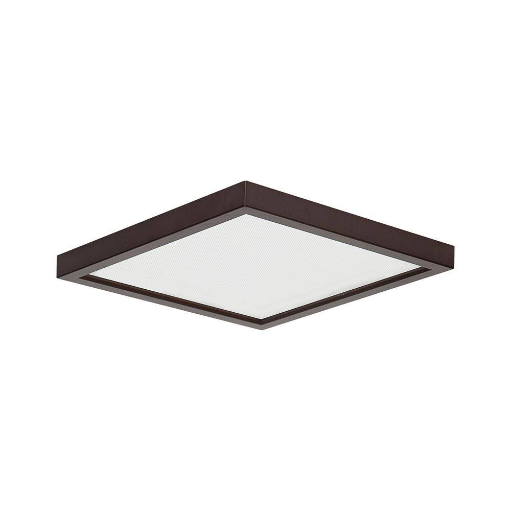 AMAX LIGHTING Square Slim Disk Length 5. 5 in. Bronze Square Fixture ...
