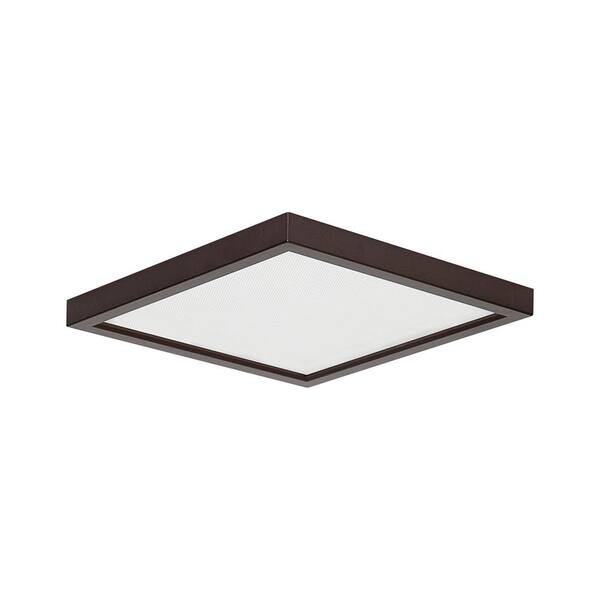 AMAX LIGHTING Square Slim Disk Length 5. 5 in. Bronze Square Fixture ...