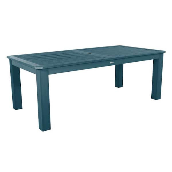 Highwood Nantucket Blue 42 in. x 84 in. Rectangular Recycled Plastic ...