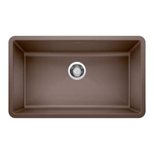 Blanco Valea Undermount Granite 32 in. x 19 in. Single Bowl Kitchen ...