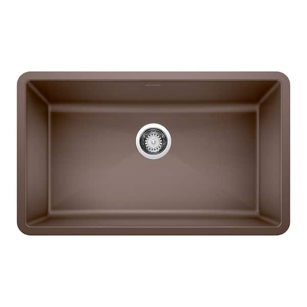Blanco DIAMOND Silgranit Undermount Granite Composite 33.5 in. Single ...