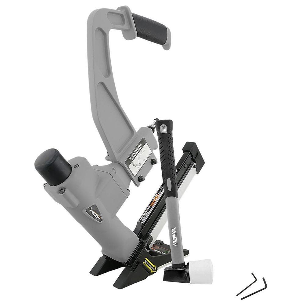 NuMax Pneumatic 3-in-1 15.5 and 16 Gauge 2 in. Flooring Nailer ...