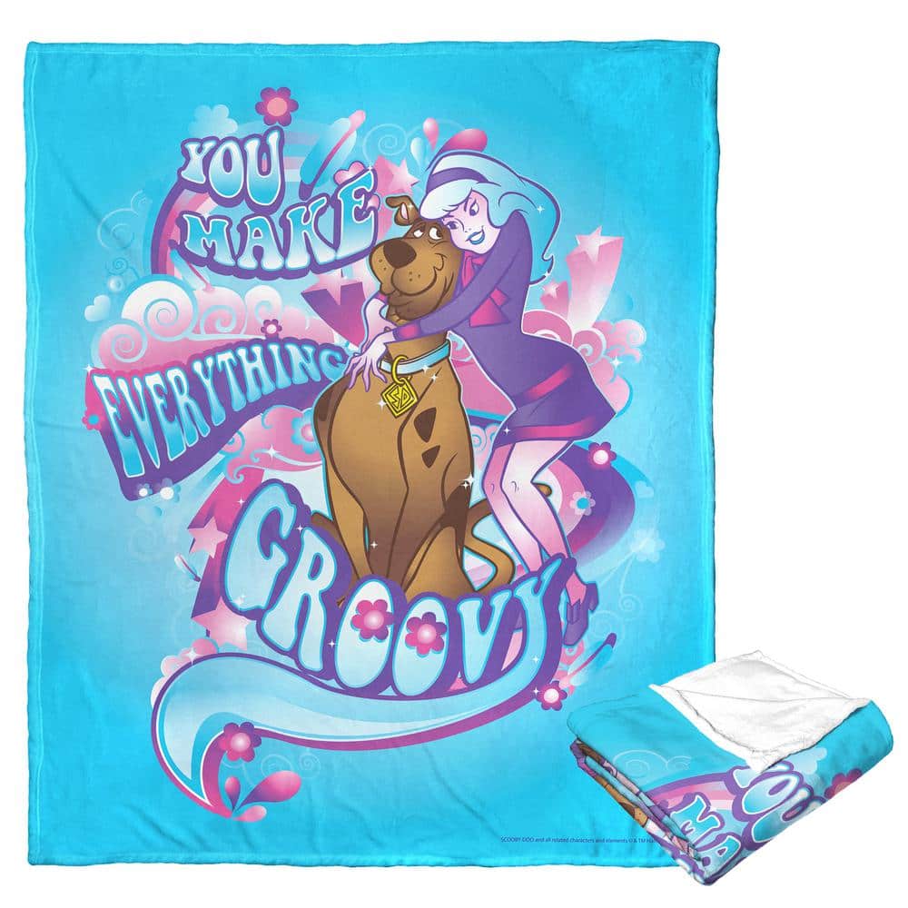 THE NORTHWEST GROUP Scooby Doo You Are Groovy Silk Touch Multi-Colored Throw Blanket ...