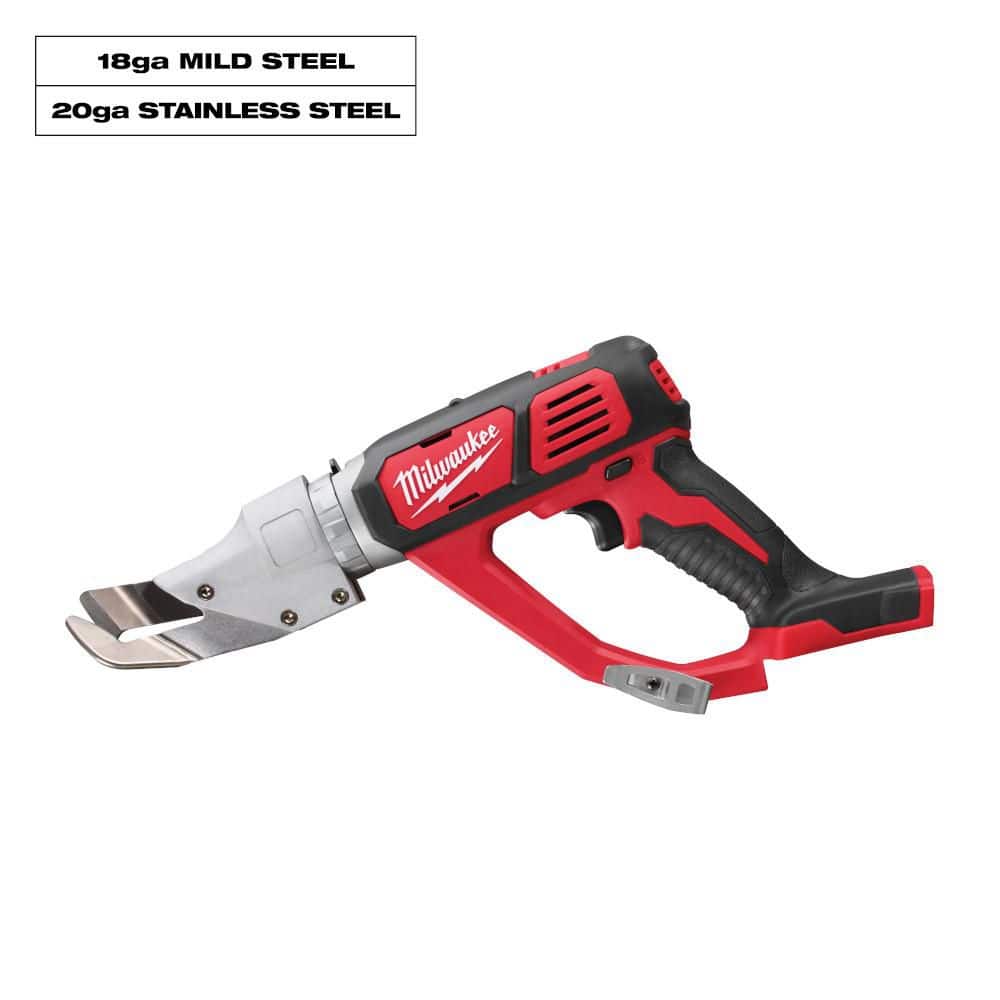 Milwaukee M18 18-Volt Lithium-Ion Cordless 18-Gauge Single Cut Metal ...