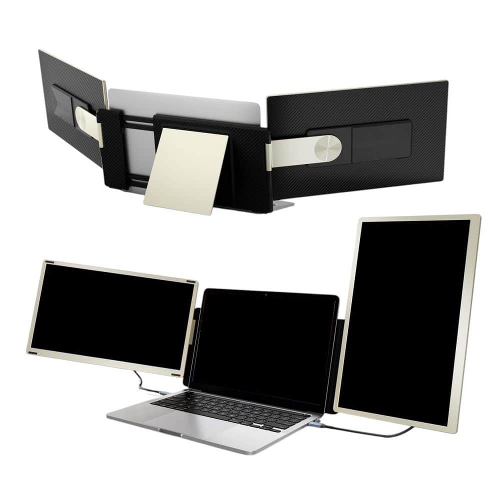 Vrbgify 15.6 in. Laptop Screen Extender FHD 1080P IPS Triple Monitor ...