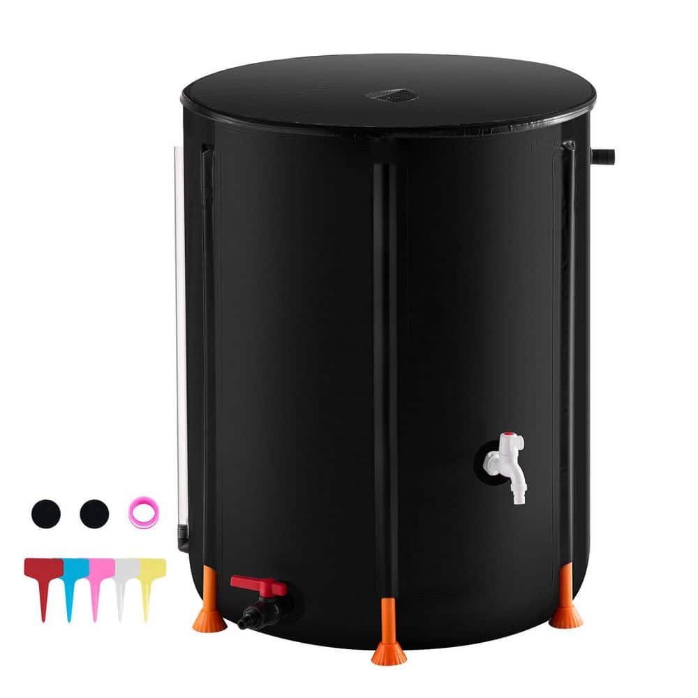 SVOPES 53 Gal./201 L Collapsible Rain Barrel, Portable Rainwater ...