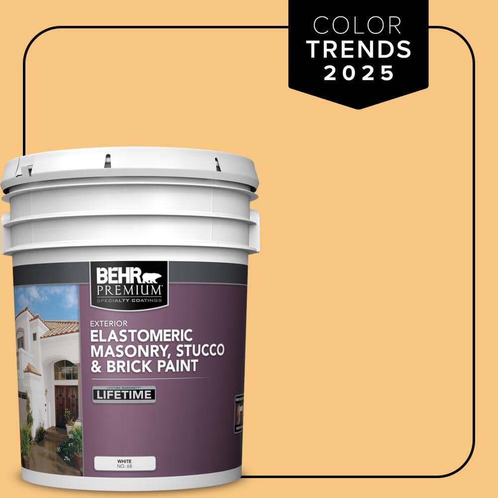 BEHR PREMIUM 5 gal. #PPU6-07 Jackfruit Elastomeric Masonry, Stucco and ...