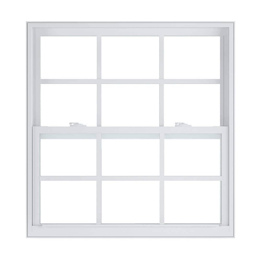American Craftsman 35.875 in. x 37.25 in. 50 Series White Single Hung ...