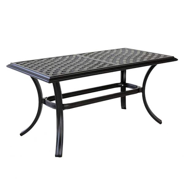 GC GATHERCRAFT Halston Collection Espresso Brown Cast Aluminum Outdoor ...