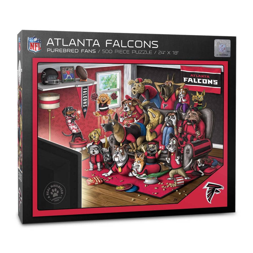 YouTheFan NFL Atlanta Falcons Purebred Fans Puzzle-A Real Nailbiter ...