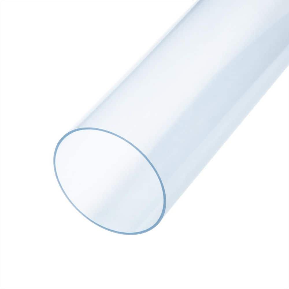 ‎POWERTEC 4 in. x 36 in. Long Clear Pipe, Rigid Plastic Tubing for Dust ...