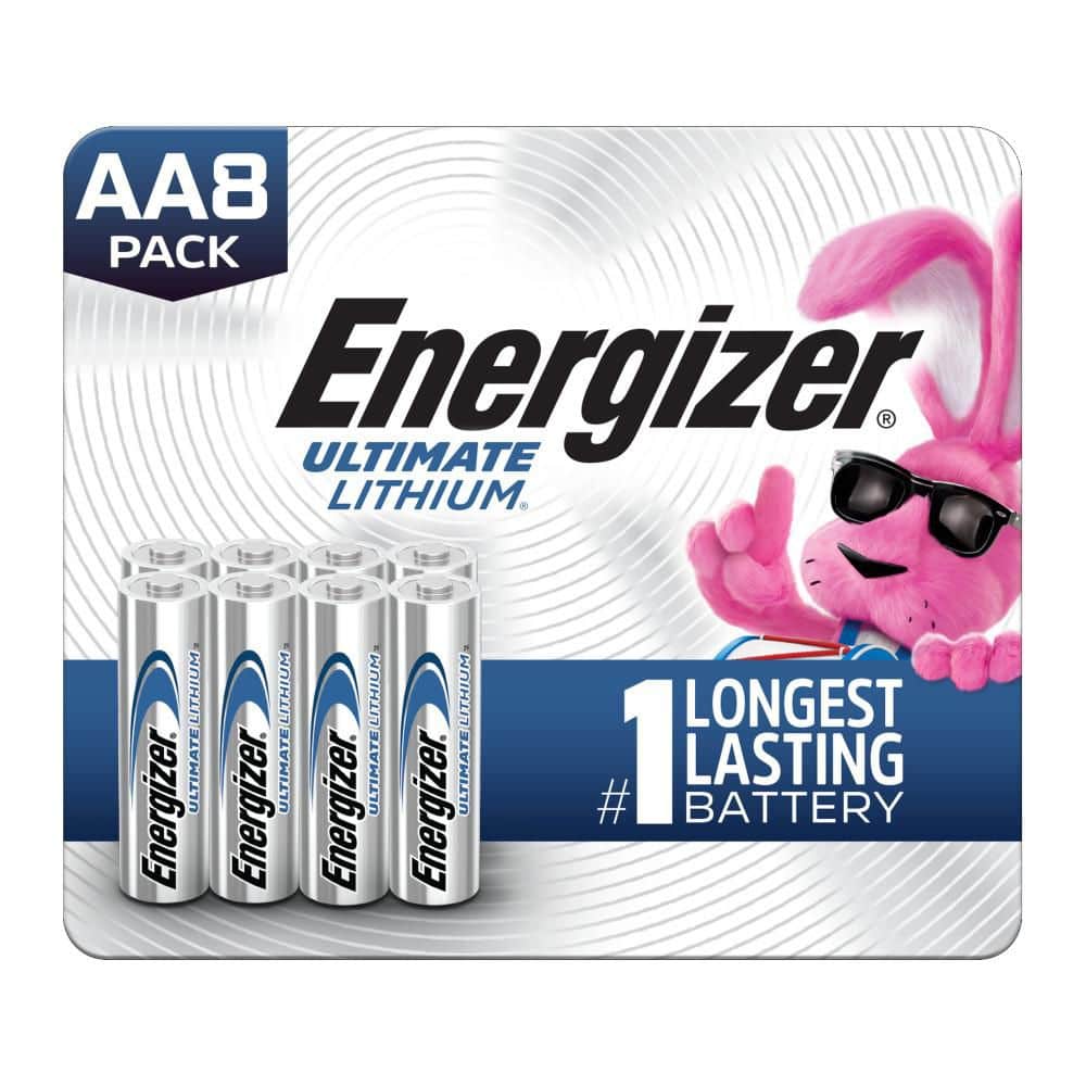 Energizer Ultimate Lithium AA 1.5V Lithium Batteries Household Use (8 ...