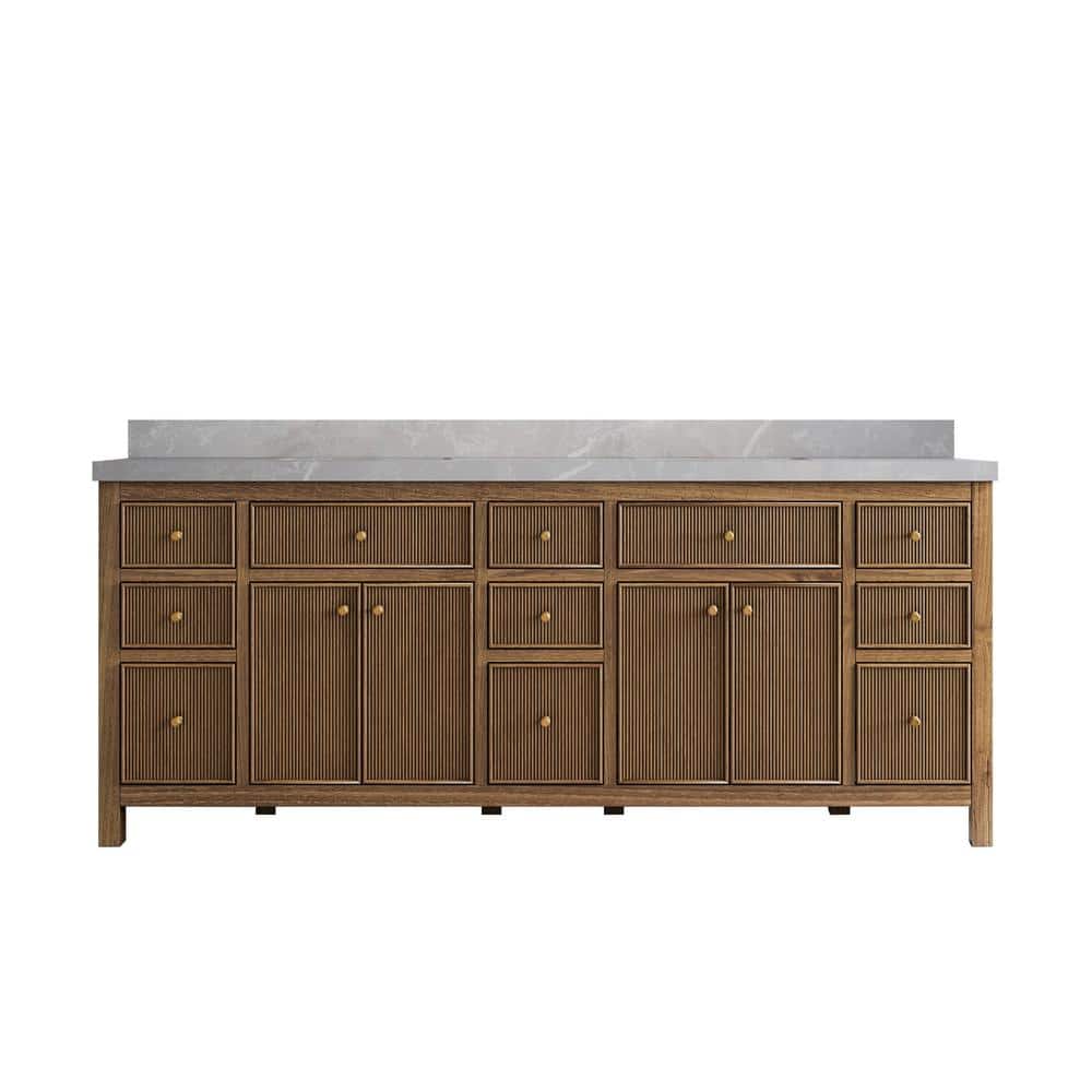 Willow Collections Sonoma Teak 84 in. W x 22 in. D x 36 in. H Double ...