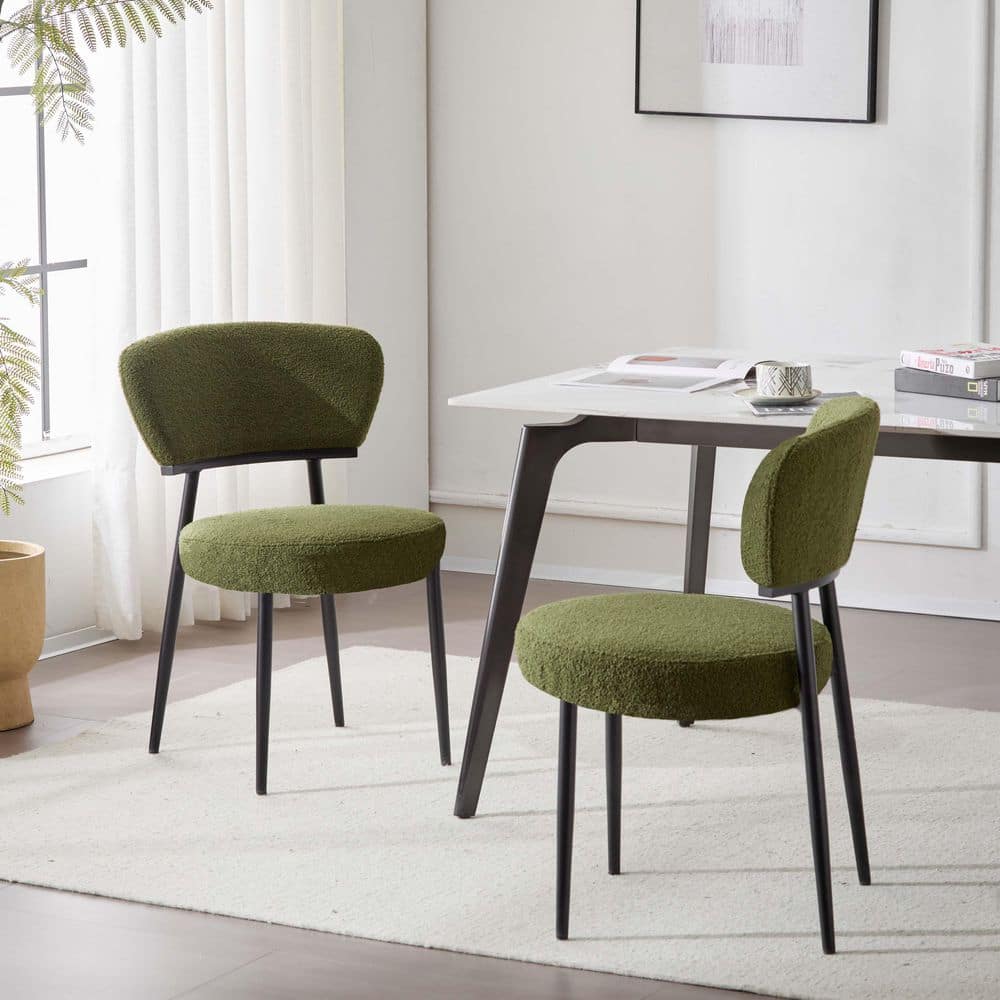 CHRISTOPHER KNIGHT HOME Hearth Modern Upholstered Dining Chairs, Metal ...