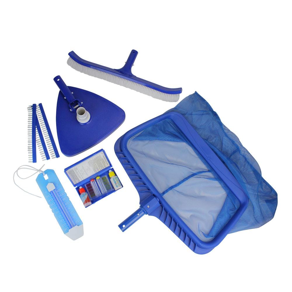 Pool Central Deluxe Swimming Pool Kit - Vacuum Leaf Rake Brush ...