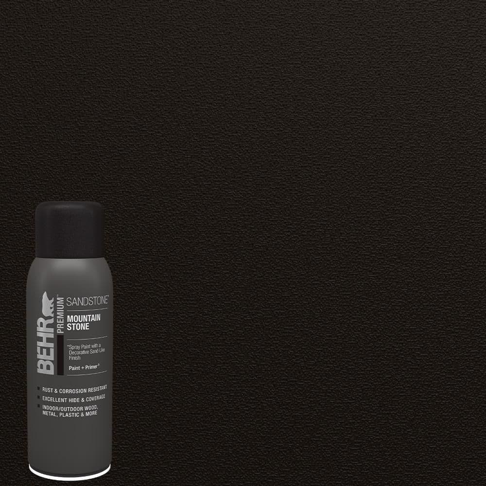 BEHR PREMIUM 12 oz. Mountain Stone Flat Interior/Exterior Spray Paint ...
