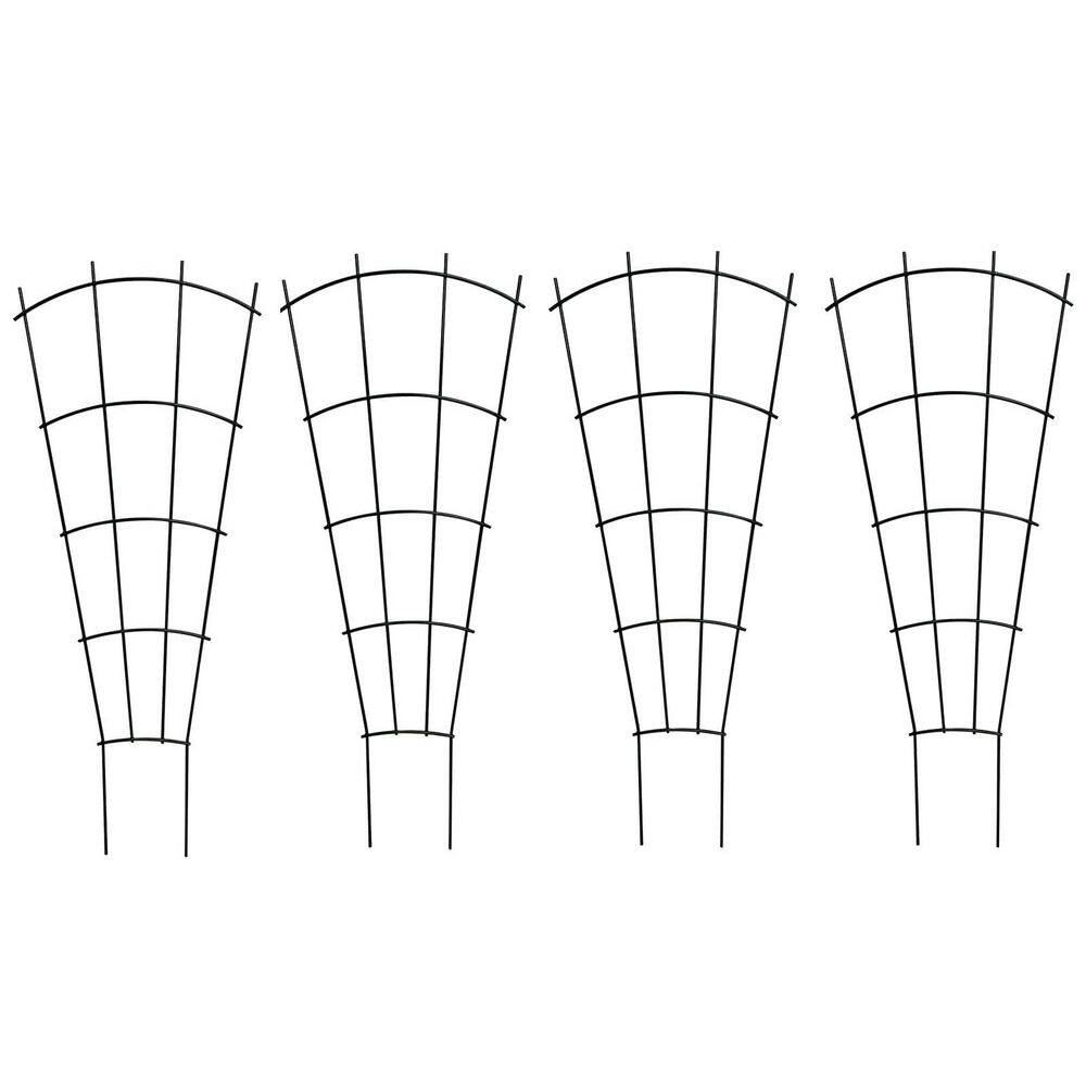 FAWEY TRED INC 4-Pack 43 in. H Fan-Shaped Metal Plant Trellis NYM5TSYMJ ...