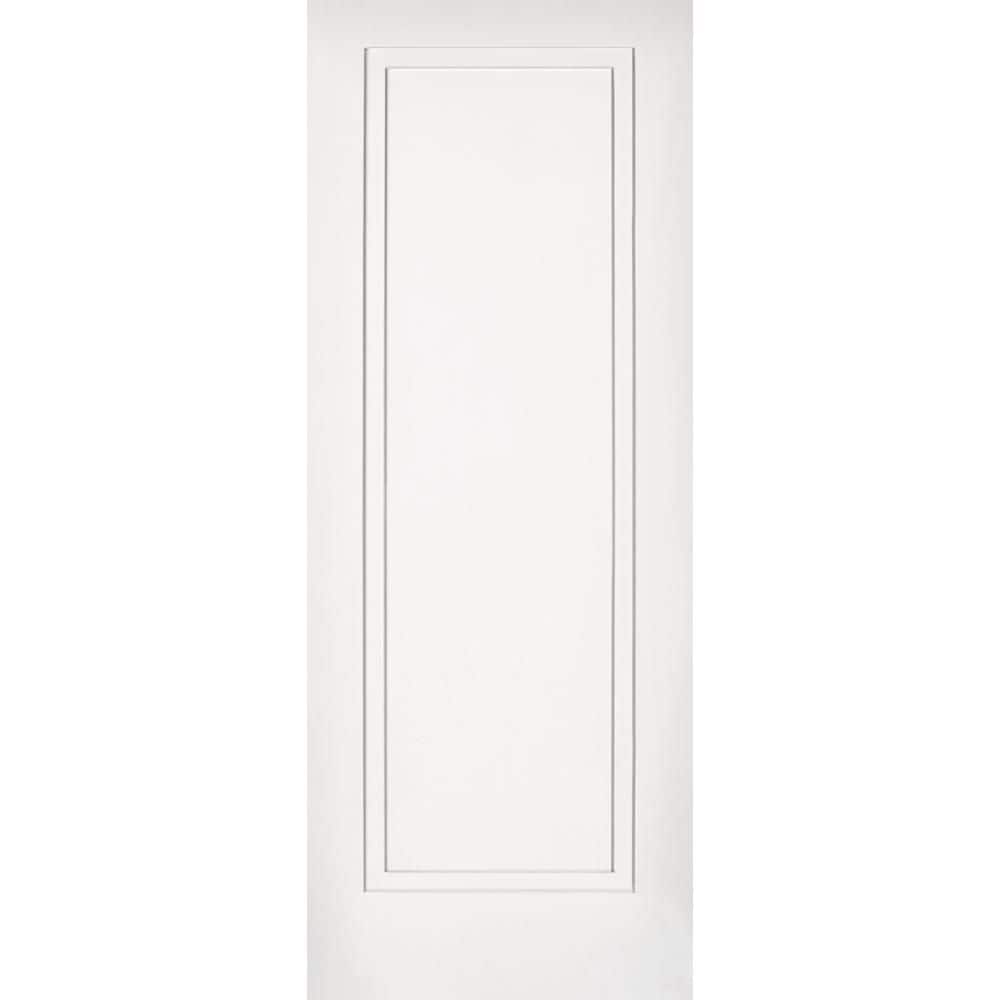 CODEL DOORS 2-Step 30 in. x 80 in. 1-Panel Solid Wood Core White Primed ...