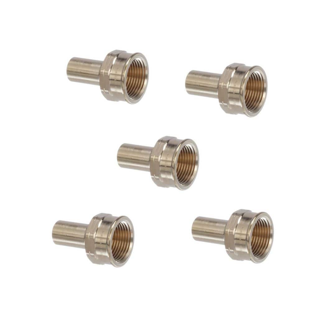 Viega ProPress 1/2 in. FTG x 3/4 in. FPT Zero-Lead Bronze Street ...