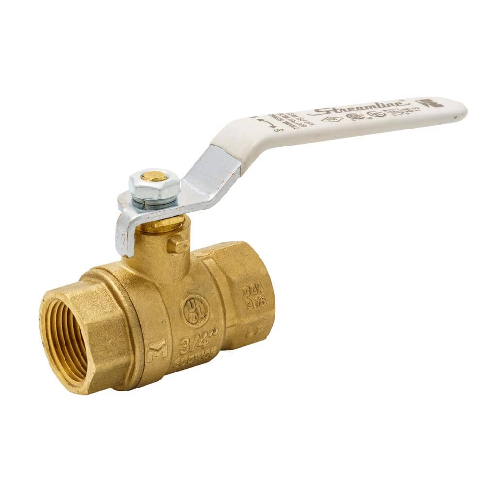 Streamline 3/4 in. Brass FPT Full Port Packing Gland Ball Valve 117 ...