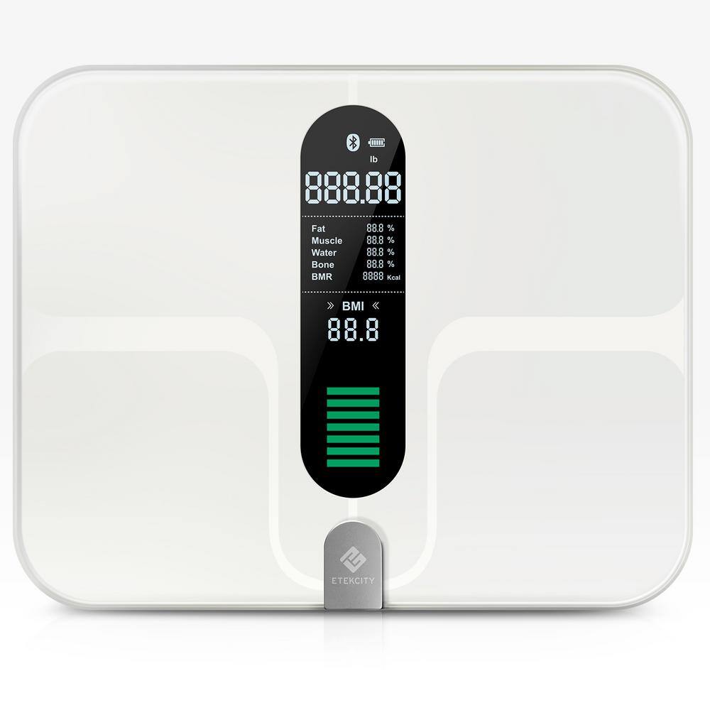 Etekcity White Ultrawide Smart Fitness Scale SHHMBFECSUS0036 The Home