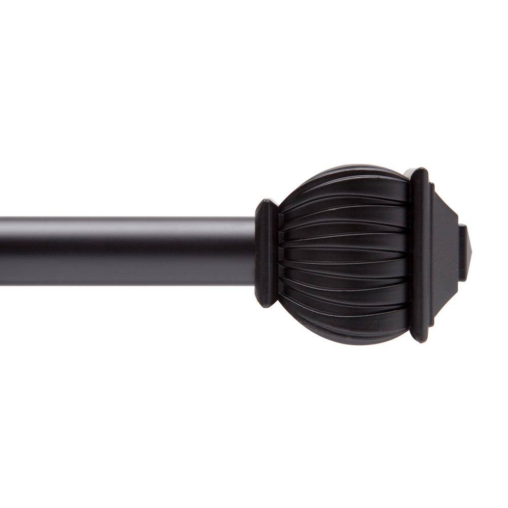Kenney Benji 48 in. - 86 in. Adjustable Single Curtain Rod 5/8 in ...