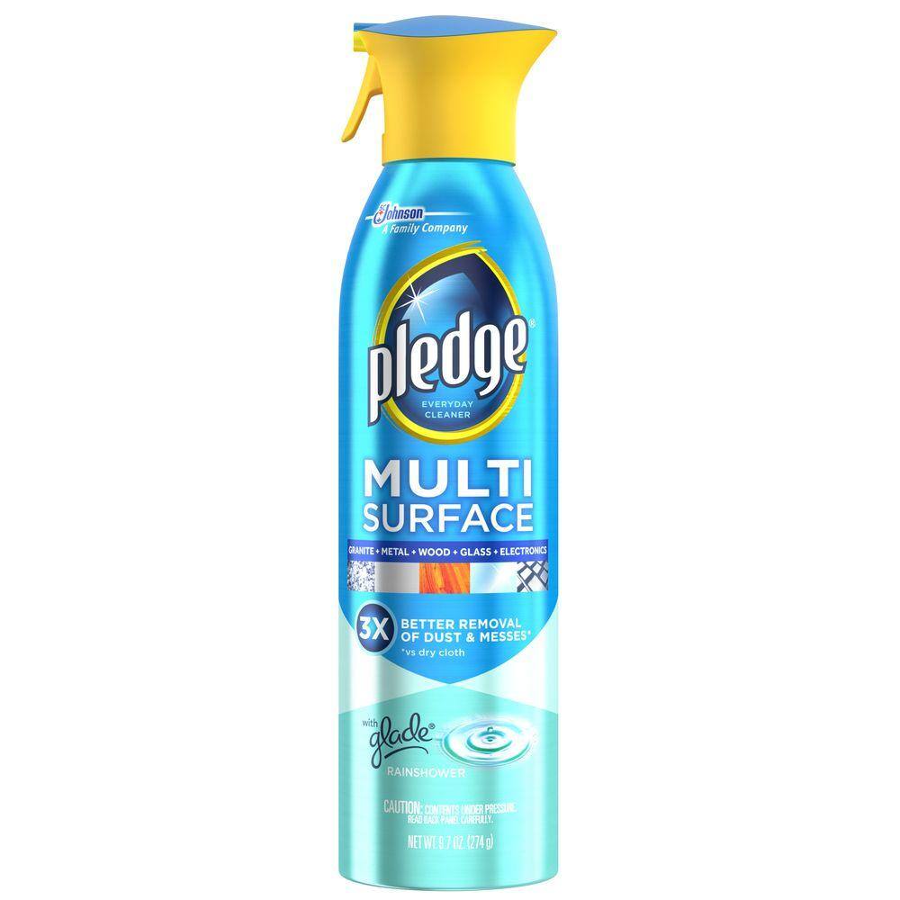 Pledge 9.7 oz. Rain-Shower Multi Surface Spray 652995 - The Home Depot