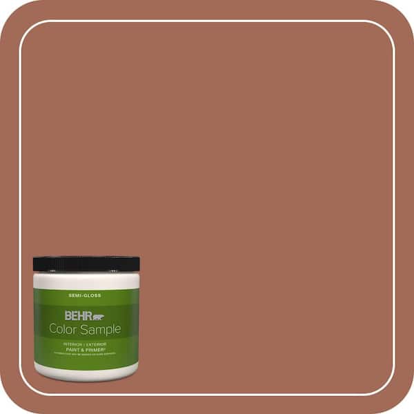 BEHR PREMIUM PLUS 8 oz. #S180-6 Perfect Penny Semi-Gloss Interior ...