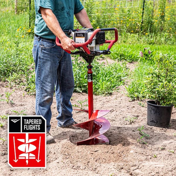 Earthquake Rapid Fire 12 in. to 14 in. 5 Gal. Planting Earth Auger Bit Twin Tapered Flights 42540 42540 The Home Depot