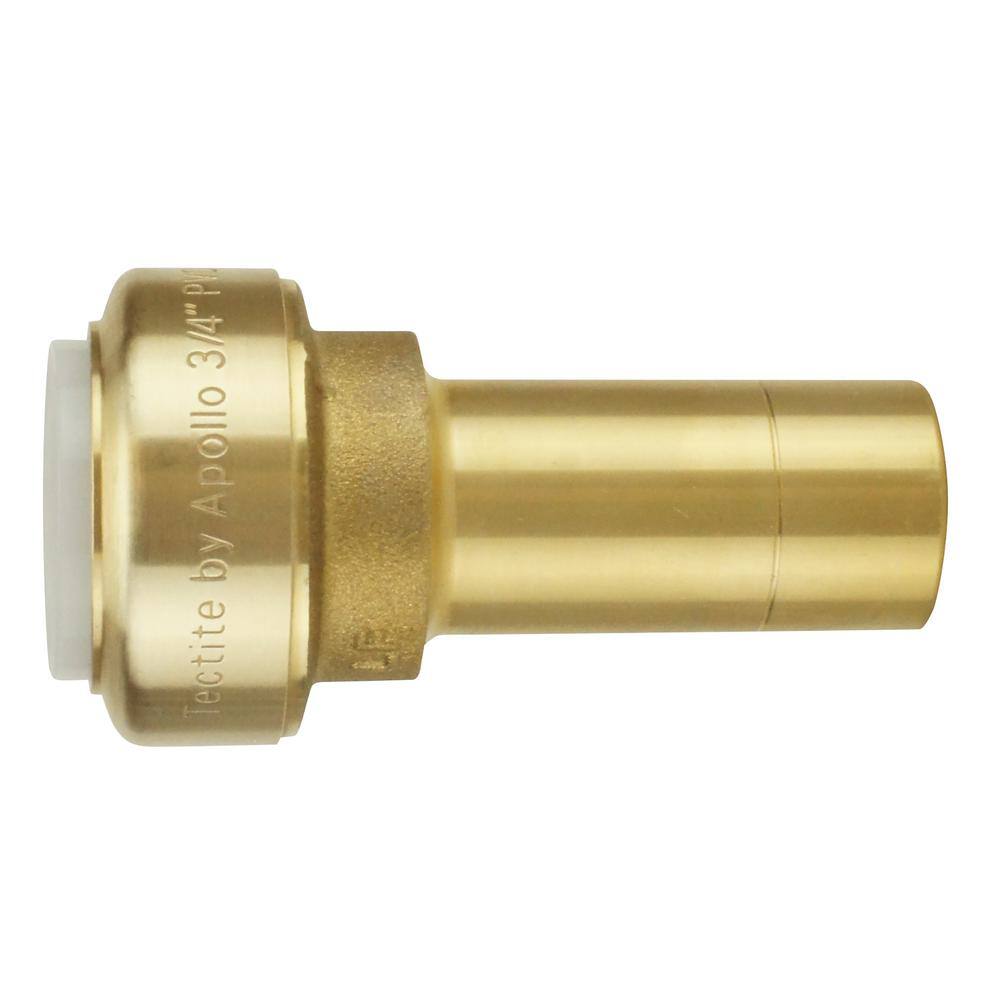 Tectite 3/4 in. IPS Brass Push-to-Connect x 3/4 in. CTS Street Transition Adapter FSBIPSSTEM34 ...