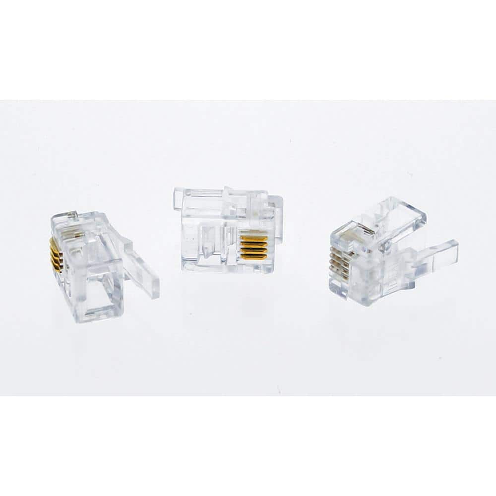 IDEAL RJ11 Modular Plugs (Standard Package, 3-Packs of 25) 85-344 - The ...