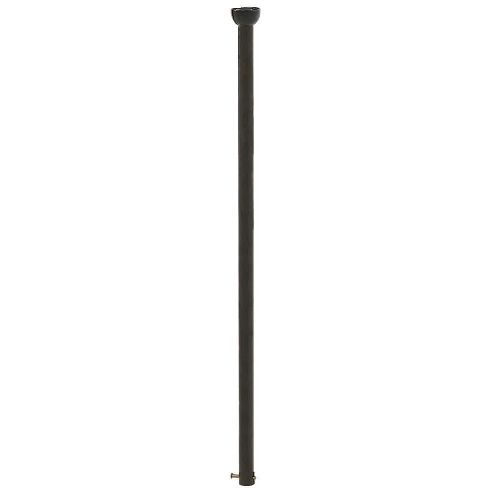 Fanaway 12 in. Matt Black Downrod 51106012 - The Home Depot