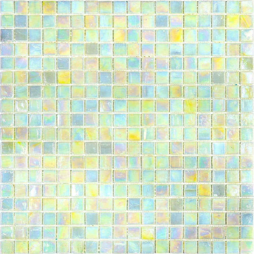 Apollo Tile Skosh 4" x 6" Glossy Light Beige Glass Mosaic Uniform ...