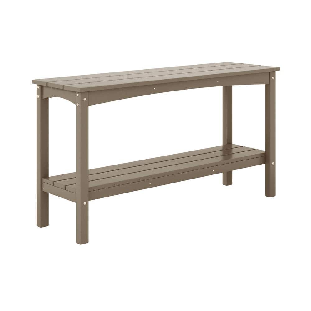 WESTIN OUTDOOR Laguna Outdoor Patio Bar Console Table with Storage ...