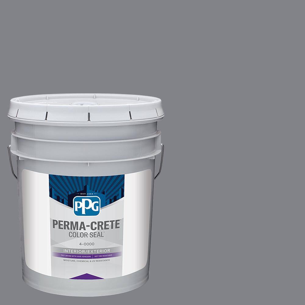 Perma-Crete Color Seal 5 gal. PPG1013-5 Victorian Pewter Satin Interior ...