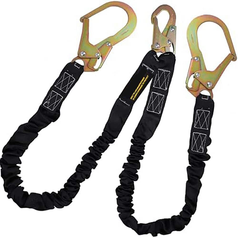 Safety Harness Lanyard Retractable Fall Protection Climbing Tree Strap ...