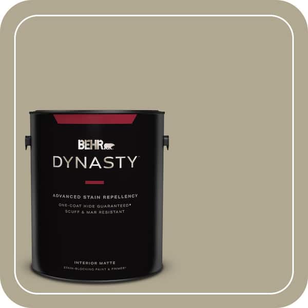 BEHR DYNASTY 1 gal. #BXC-22 Field Khaki Matte Interior Stain-Blocking ...