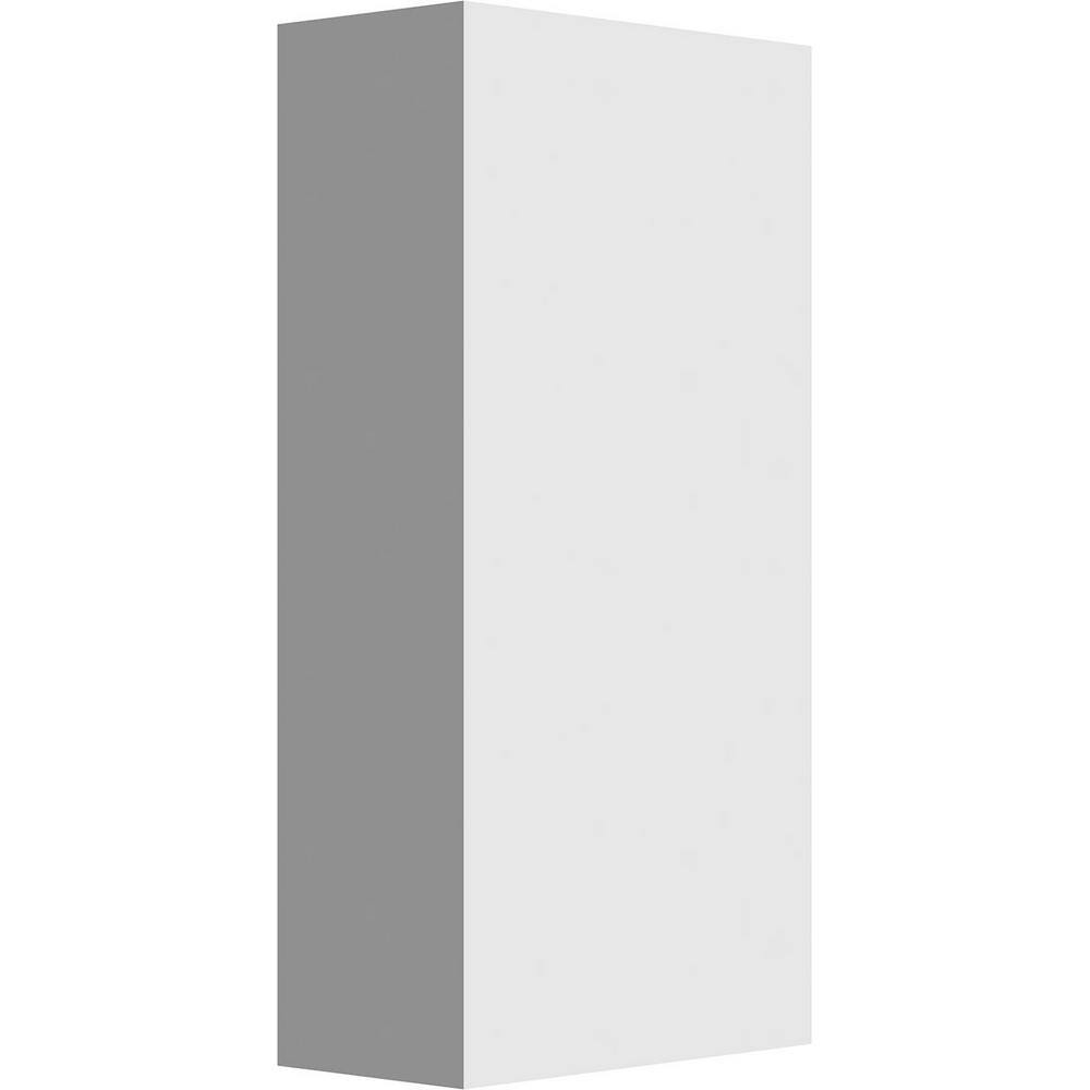 Ekena Millwork 1 in. x 2 in. x 4 in. PVC Standard Foster Plinth block ...