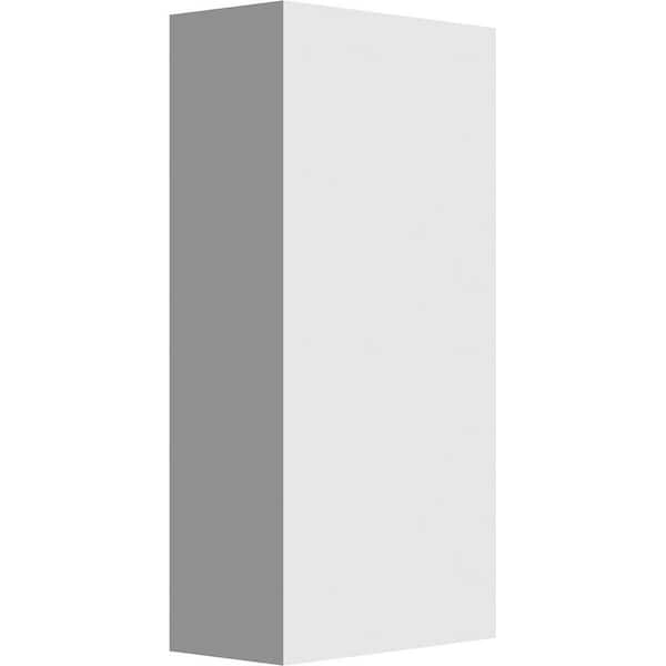 Ekena Millwork 1 in. x 2 in. x 4 in. PVC Standard Foster Plinth block ...