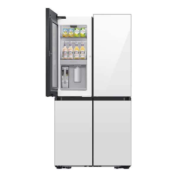 Samsung Bespoke 36 in. 23 Cu. ft. White Glass Counter Depth French Door Refrigerator